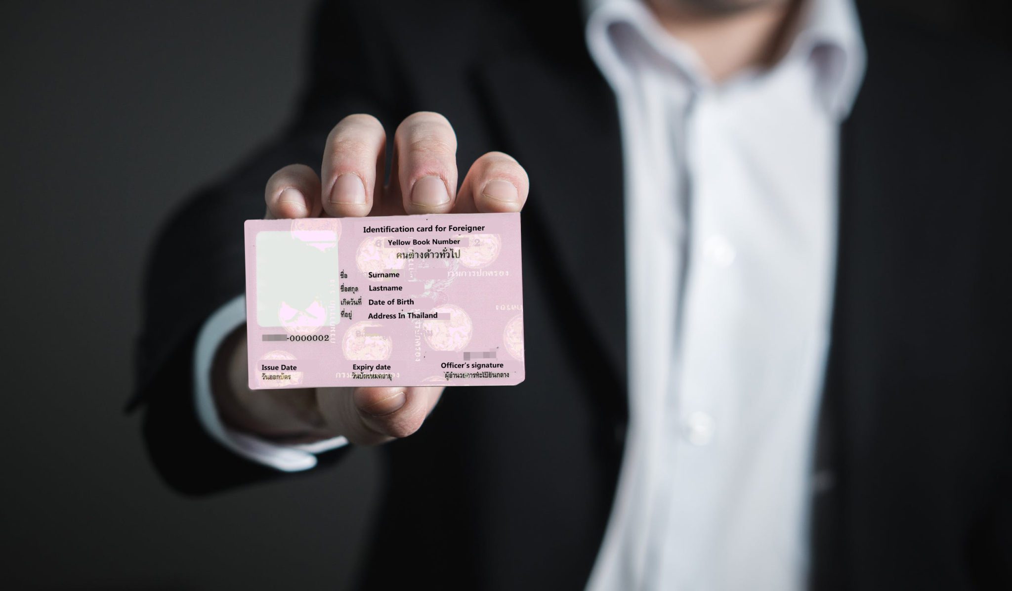Pink Thai ID Card for Foreigners - Isaan Lawyers